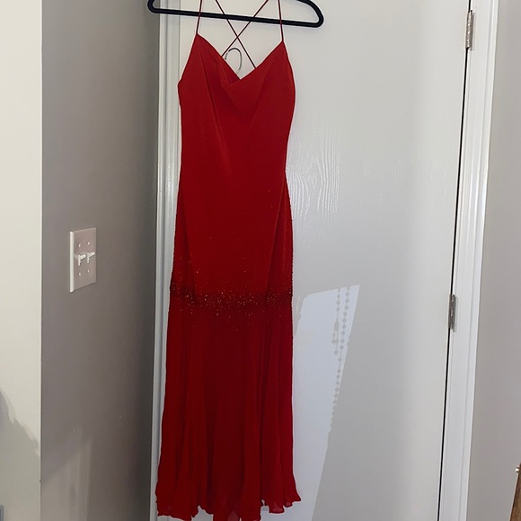 Cache | Dresses | A Red Cache Formal Dress | Poshmark